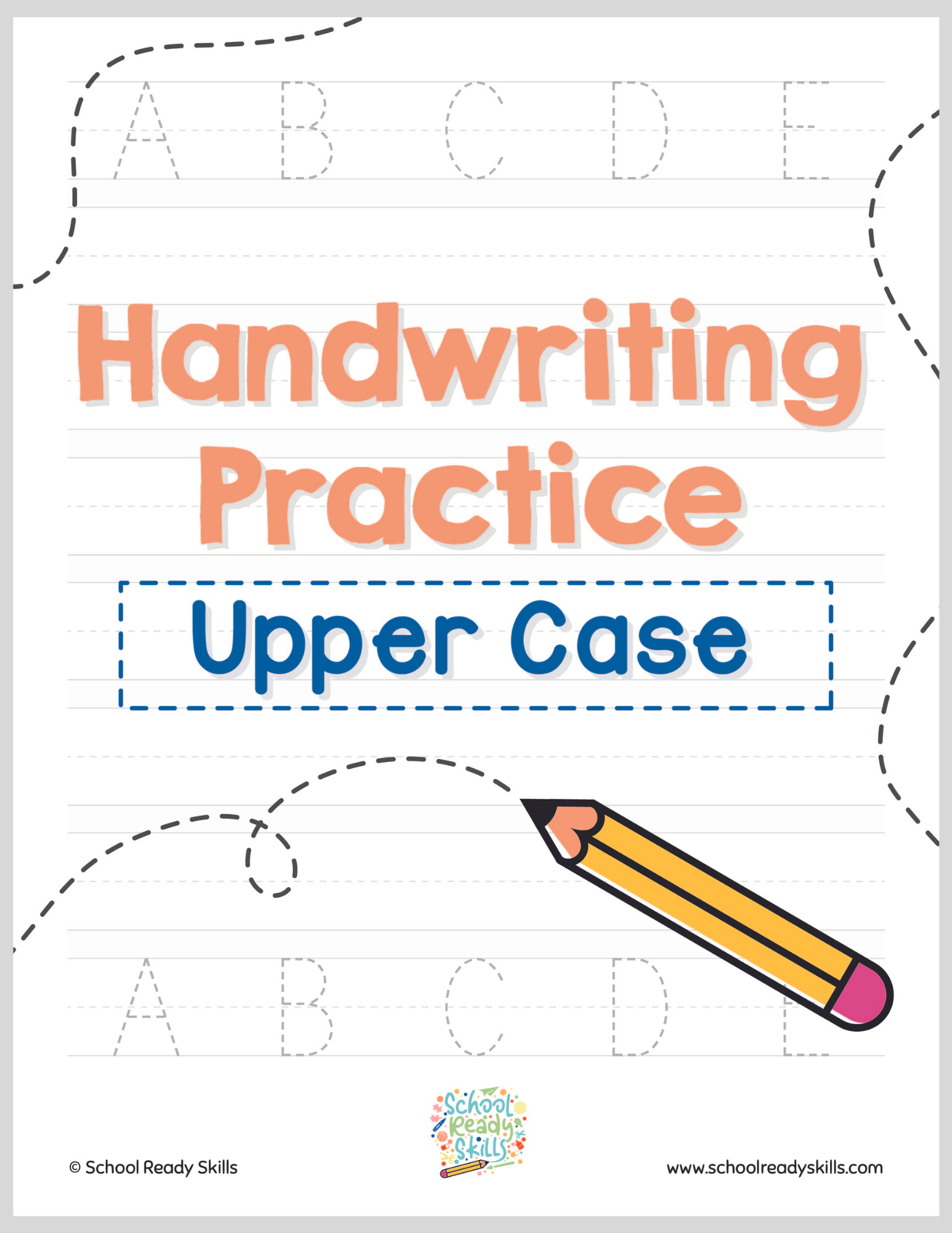 Upper Case Letter Handwriting Workbook – School Ready Skills