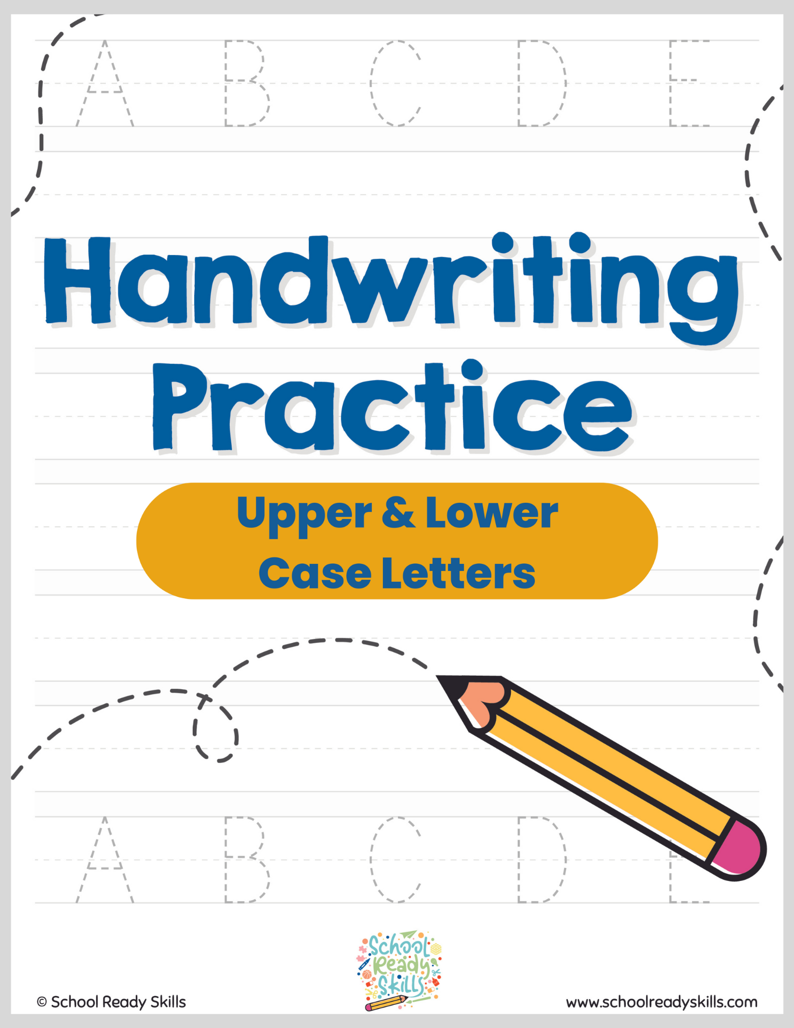 All In One Handwriting Workbook: Upper Case, Lower Case, and letters c ...