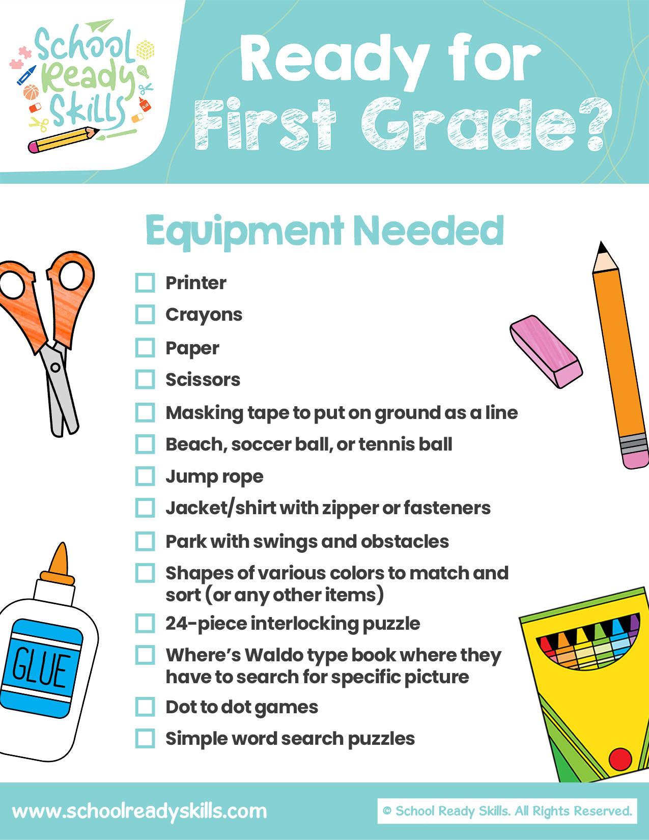 Ready for First Grade – School Ready Skills